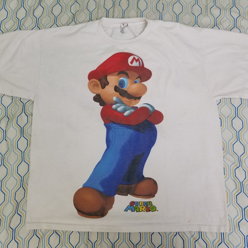 Vintage Nintendo Super Mario Bros Big Mario Shirt - Gem